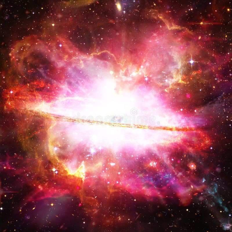 Galaxy and Stars. the Elements of this Image Furnished by NASA Stock ...