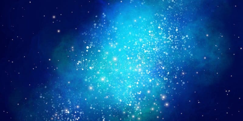 Galaxy with Stars in the Sky Background - Universe Space Design Banner ...