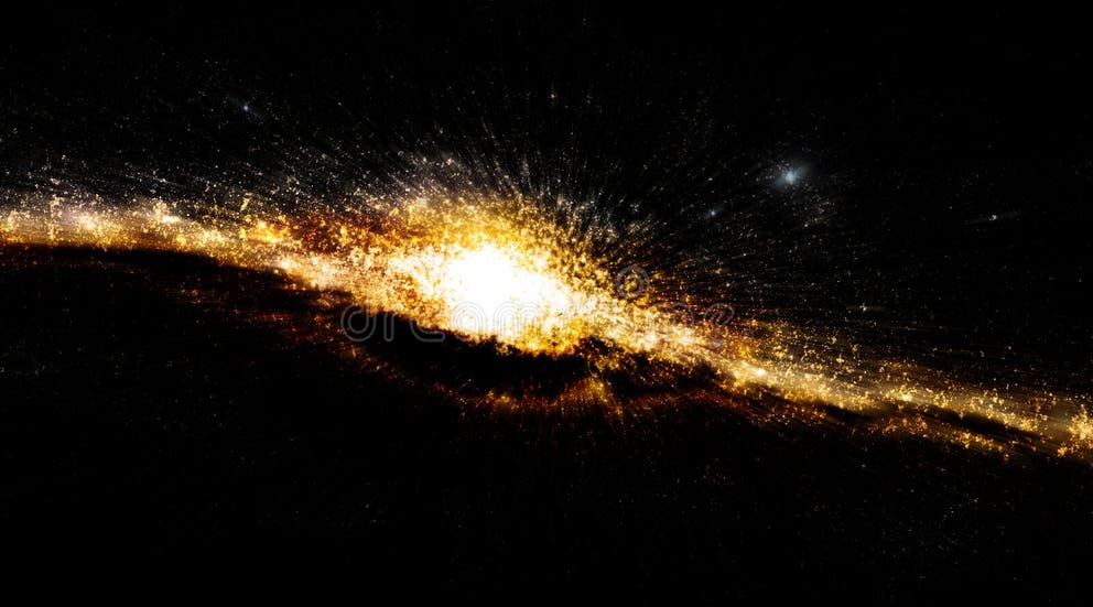 Galaxy with Supernova Inside Stock Photo - Image of background, light ...