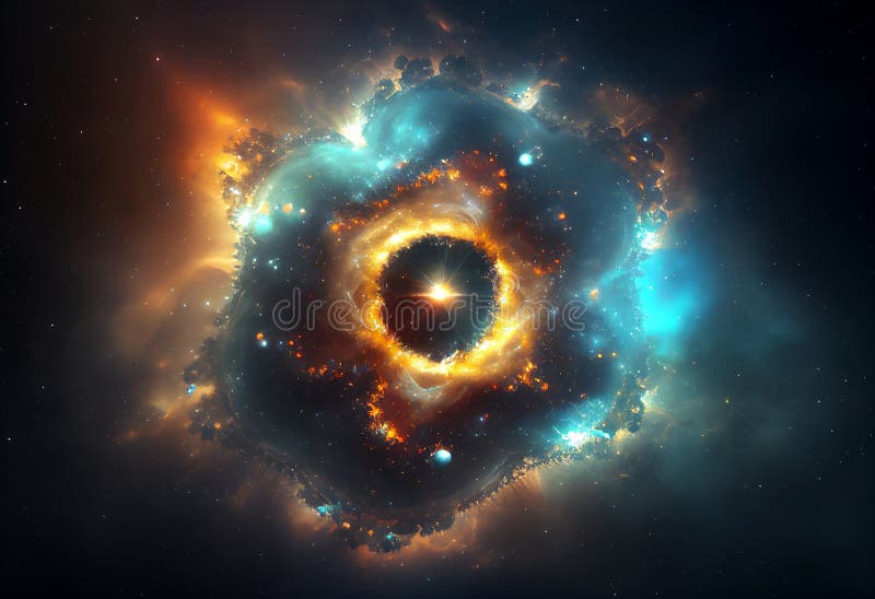Supernova Nebular Background Stock Illustration - Illustration of ...