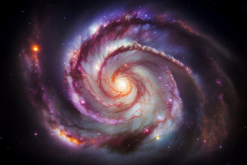 Galaxy Supernova Nebular Background Stock Illustration - Illustration ...