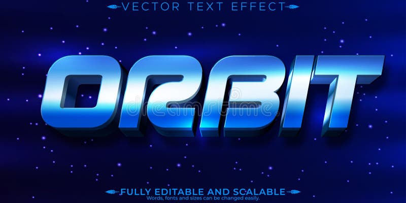 Galaxy Text Effect, Editable Universe and Stars Customizable Font Style ...