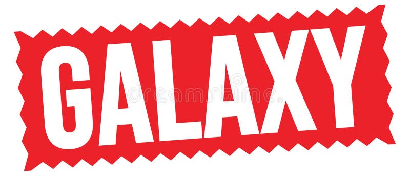GALAXY Text Written on Red Stamp Sign Stock Illustration - Illustration ...