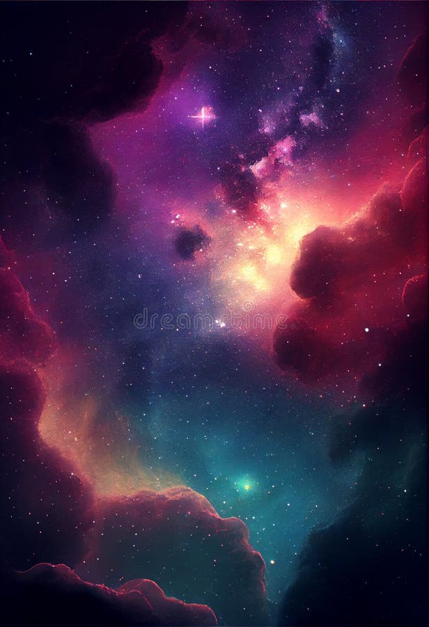 Galaxy Texture, Background, Wallpaper, 3d Illustration Stock ...