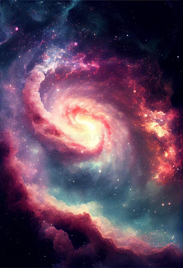 Galaxy Texture, Background, Wallpaper, 3d Illustration Space Nebula ...