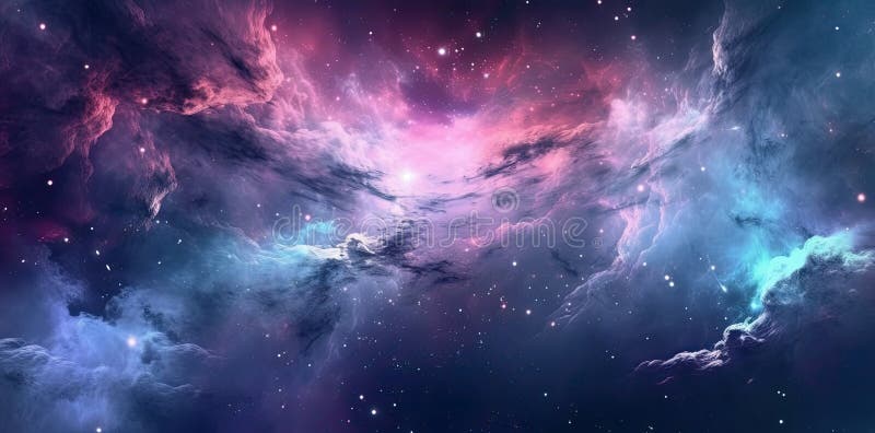Galaxy Texture with Stars and Beautiful Nebula in the Background, in ...