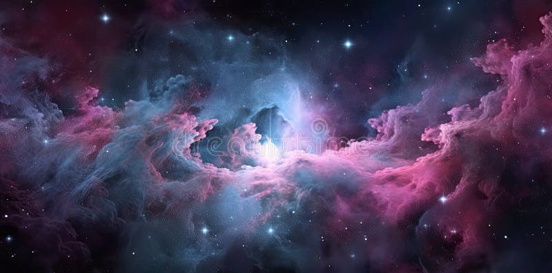 Galaxy Texture with Stars and Beautiful Nebula in the Background, in ...