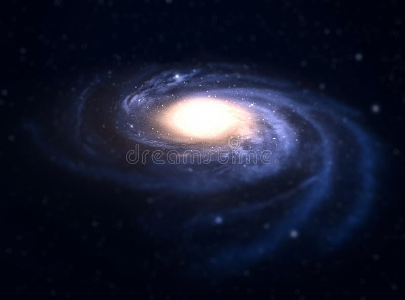 Galaxy with Tilt-shift Effect. Stock Illustration - Illustration of ...