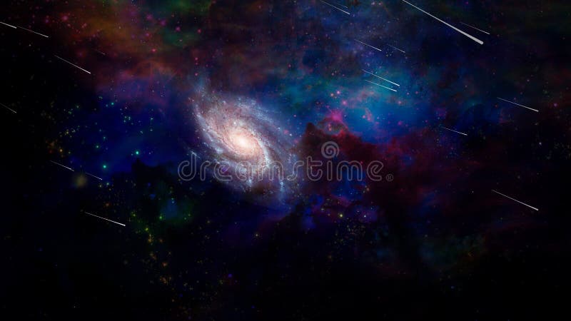 Galaxy in vivid space stock image. Image of constellation - 244684027