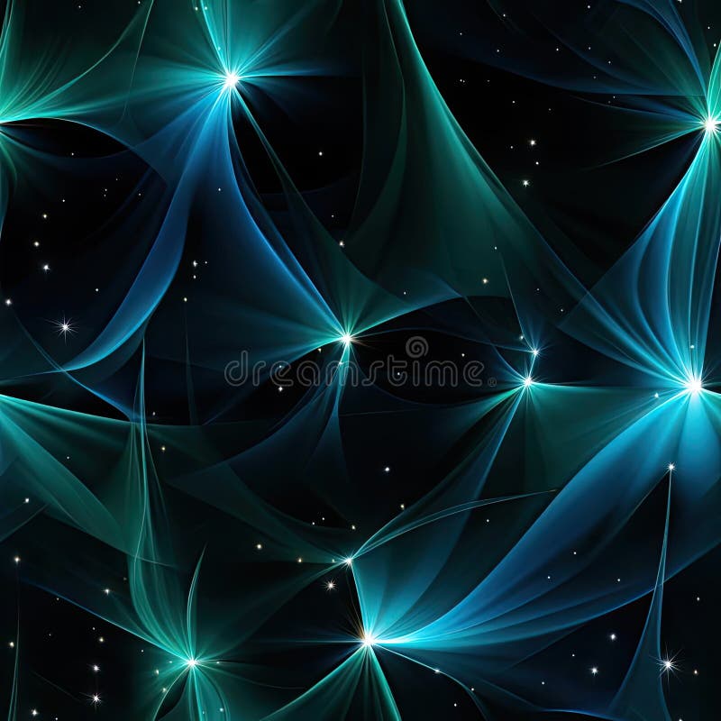 Galaxy Wallpaper with Star Lights and Waves (tiled) Stock Illustration ...