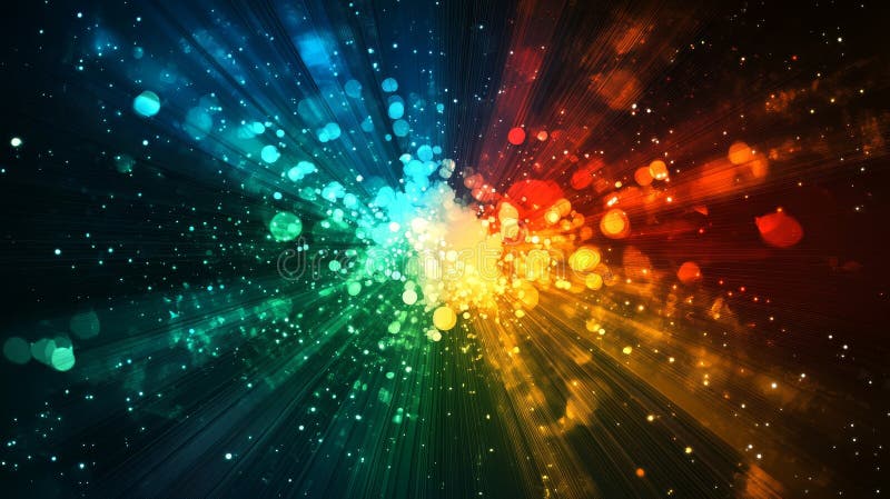 A Galaxy Warp Tunnel with Galaxy Speed, Blue Light Particles, and ...