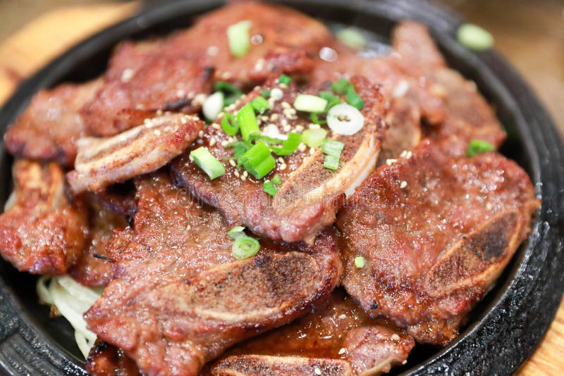 Raw Short Ribs on a Cutting Board Stock Image - Image of charbroiled ...