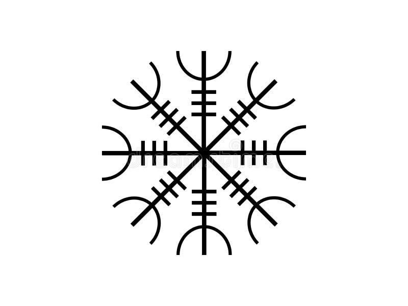 Icon Set with Galdrastafir Icelandic Magical Staves with Their Meanings ...