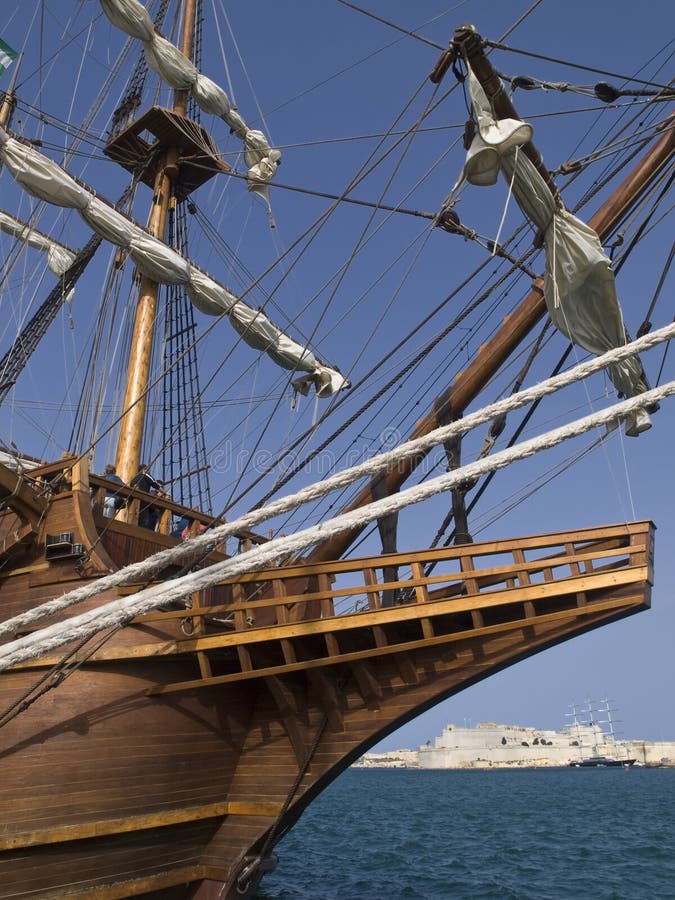 17th Century Galleon Cannons Stock Photo - Image of sailing, boat: 14360258