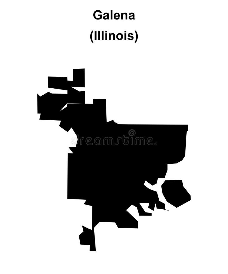 Galena outline map stock illustration. Illustration of infographics ...