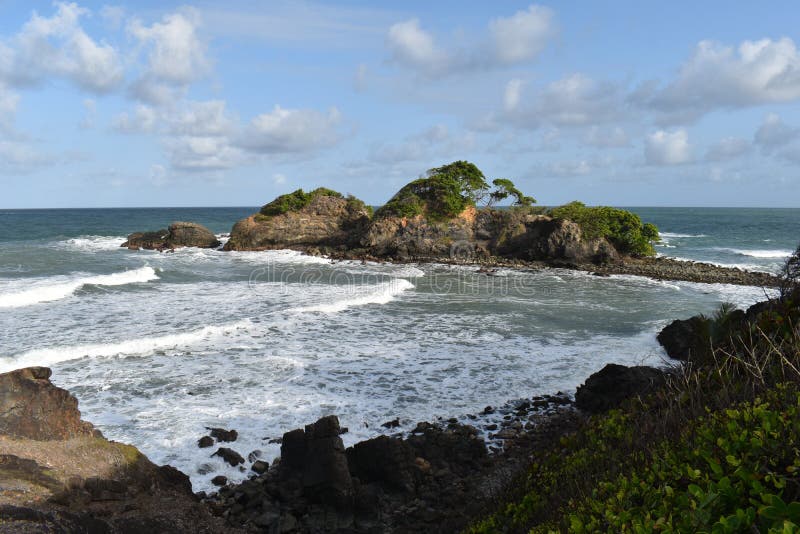 Galera Point, Toco, Trinidad Stock Image - Image of rocks, sand: 244211611
