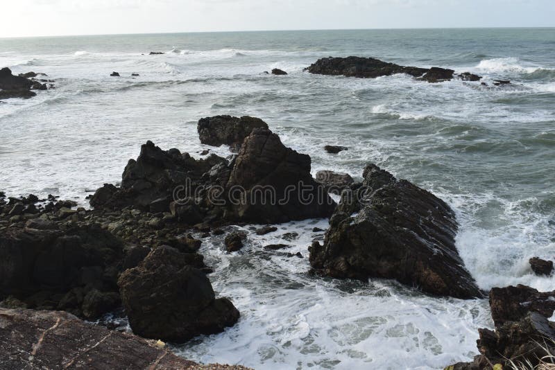 Galera Point, Toco, Trinidad Stock Photo - Image of cove, geology ...