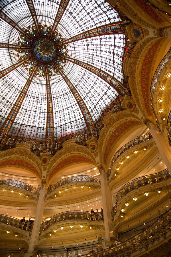 Galeries Lafayette - 01 stock photo. Image of famous - 47227598
