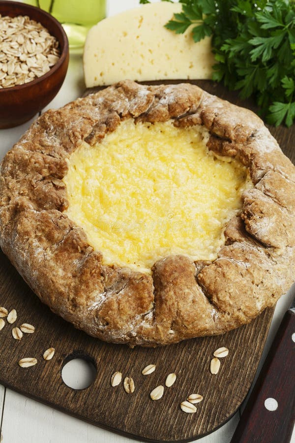 Galetta with Oat Flakes and Cheese Stock Photo - Image of unsweetened ...
