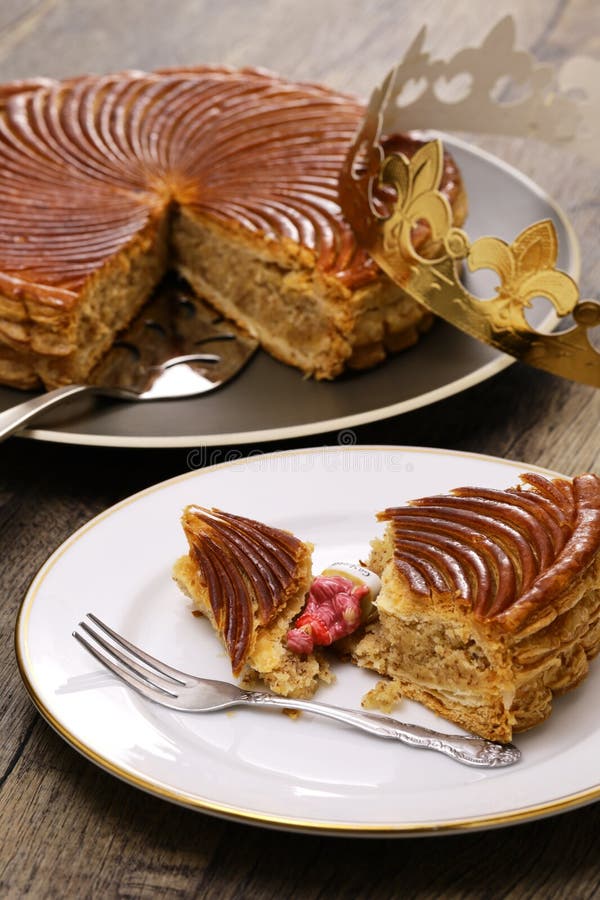Galette Des Rois, French King Cake Stock Image - Image of three, crown ...