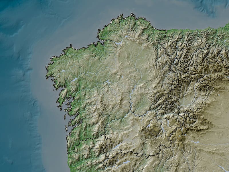 Galicia, Spain. Wiki. No Legend Stock Illustration - Illustration of ...