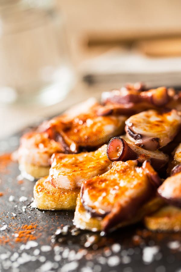 Galician octopus stock photo. Image of portion, appetizer - 58818954