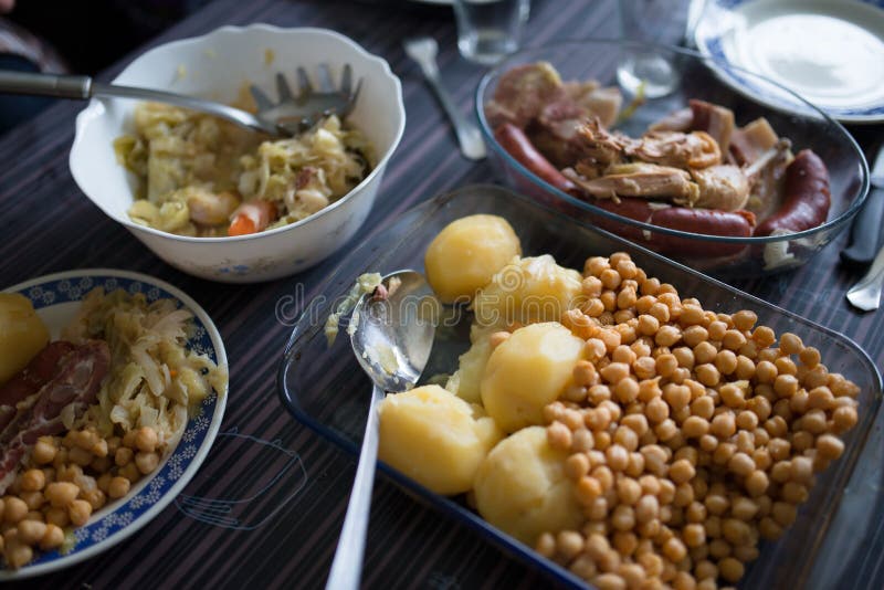 Galician stew stock photo. Image of cooking, caldo, cabbage - 61586966