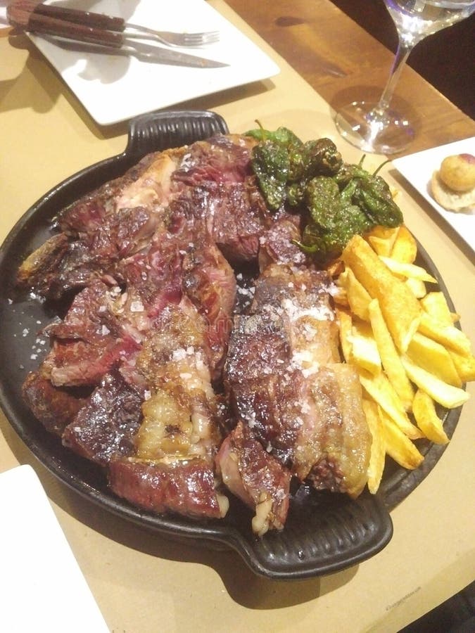 Steak stock image. Image of style, foodporn, galician - 103641101