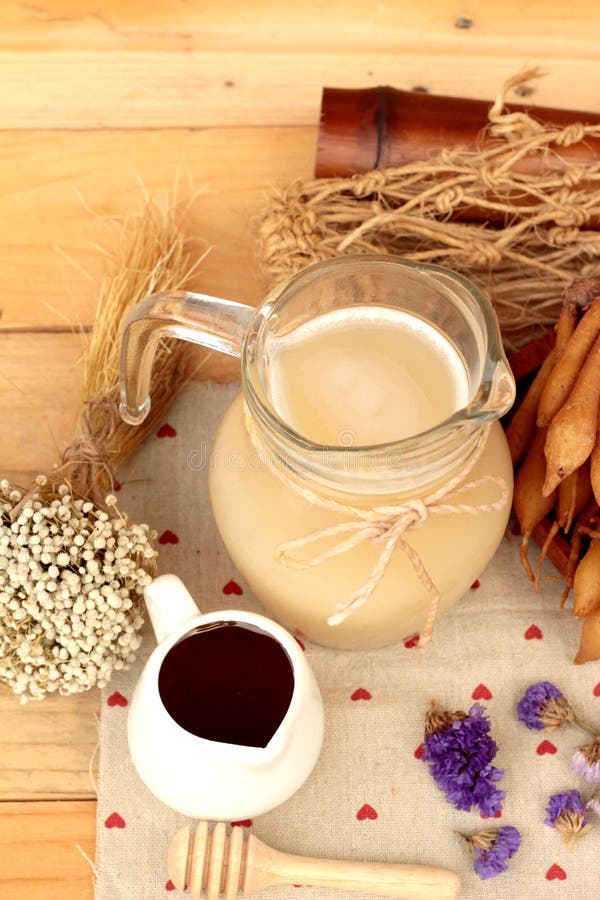 Galingale Water and Fresh Galingale with Honey. Stock Image - Image of ...