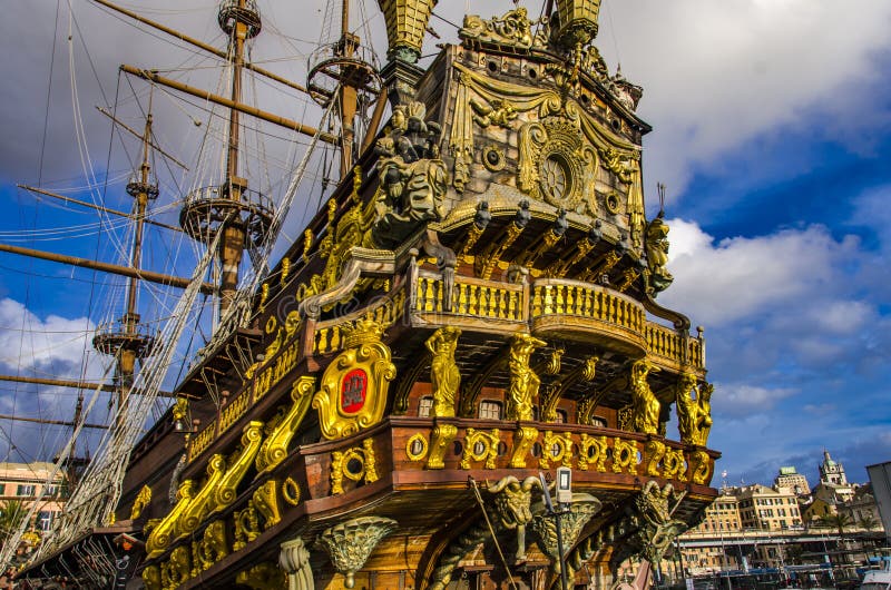 La Reproduction De Bateau De Neptune D'un Galion Espagnol Du Xviie ...