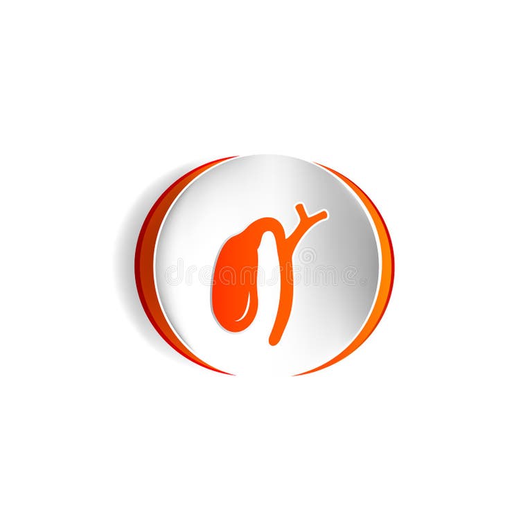 Gall bladder icon. stock illustration. Illustration of sign - 114719147