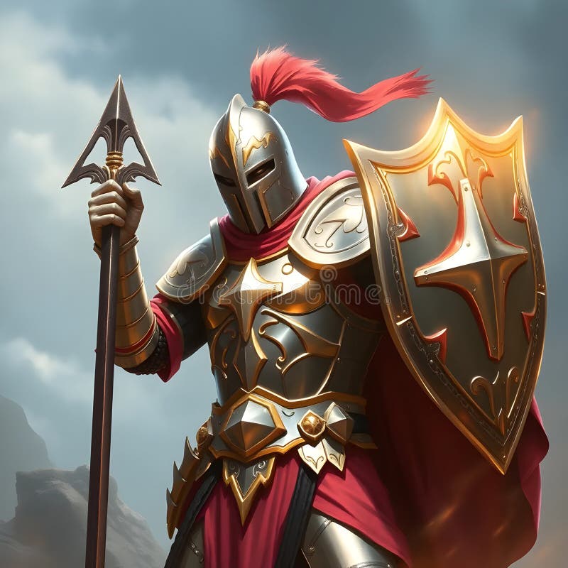 The Gallant Knight: Protector of the Realm Ai Generated Stock ...