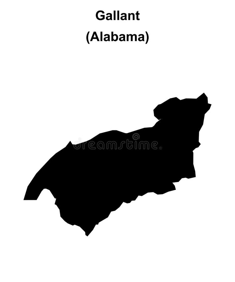 Gallant outline map stock illustration. Illustration of region - 385901386