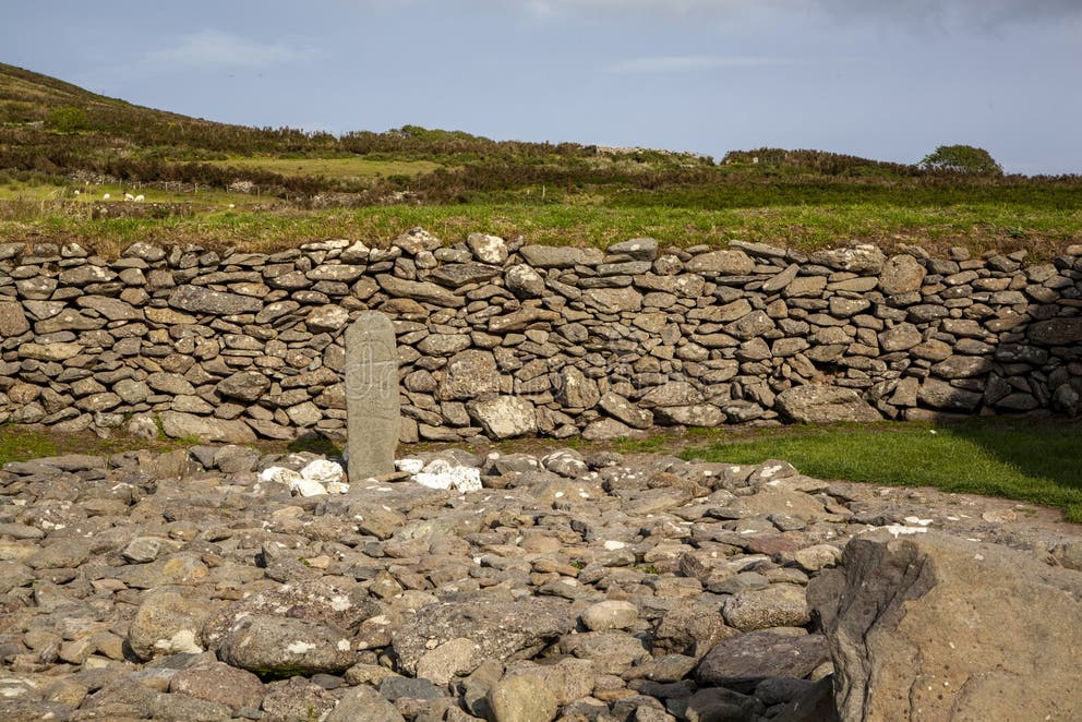 Gallarus Oratory stock image. Image of cloudy, ireland - 218421327