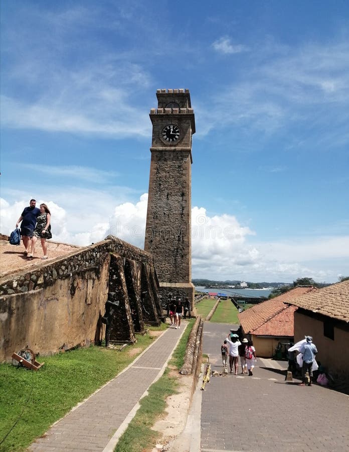 Galle Fort Clock Tower Amazing View Editorial Photography - Image of ...