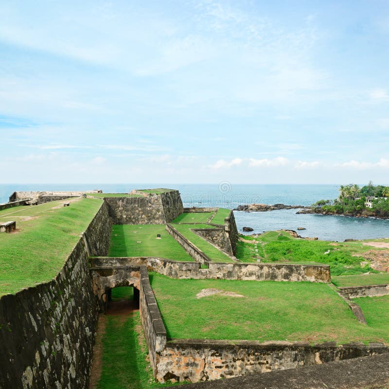 Ancient Galle Fort in Sri Lanka Stock Photo - Image of coastal, lanka ...
