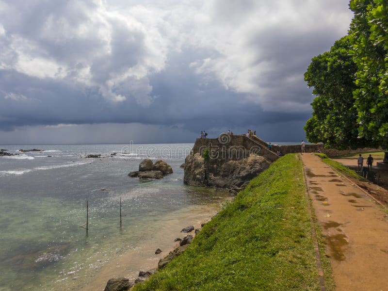 Galle fort in Srilanka stock photo. Image of ocean, view - 63602192
