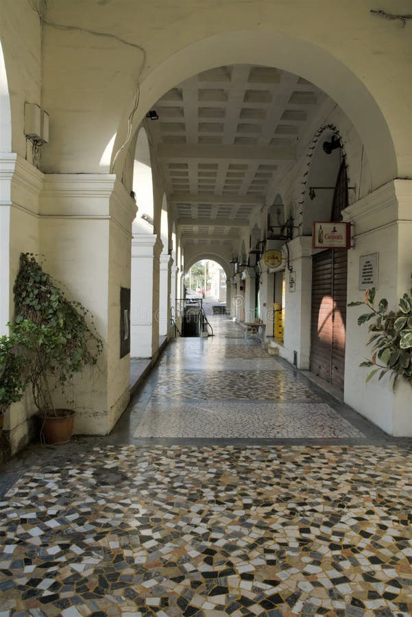 Floriana, Malta, August 2019. a Large Shopping Gallery Along the Main ...