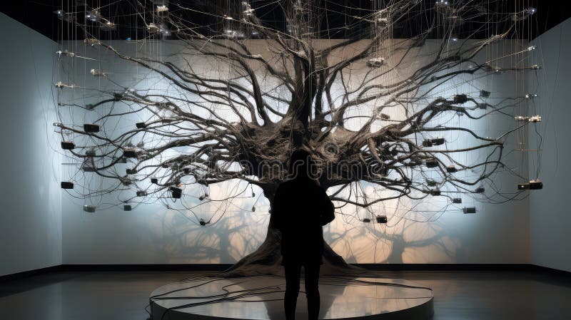 Gallery electronic tree stock illustration. Illustration of creative ...