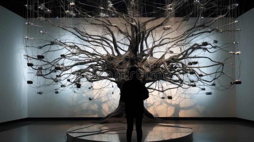 Gallery electronic tree stock illustration. Illustration of creative ...