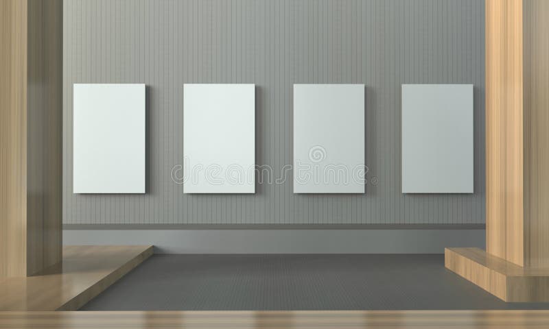 Gallery Exhibition Clean and Minimal Picture Frame Contemporary Wall ...