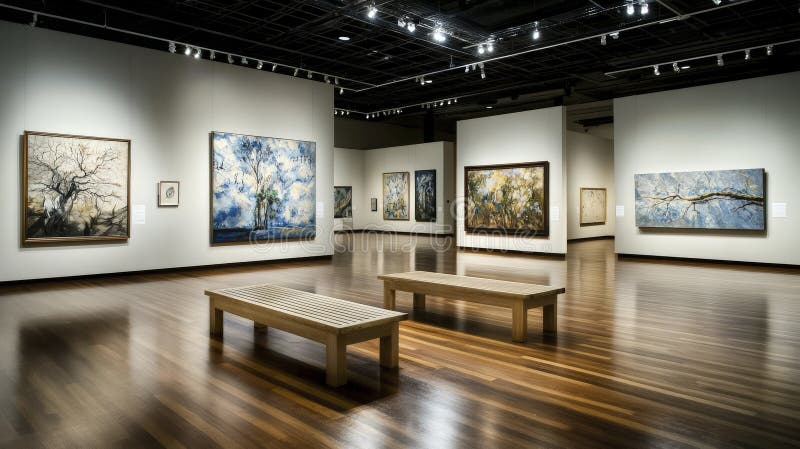 Gallery Exhibition Featuring Oversized Paintings Art Space Visual Art ...