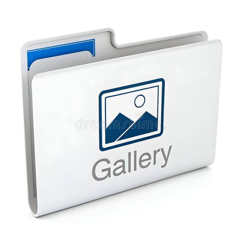 Gallery Folder stock illustration. Illustration of productivity - 357395862