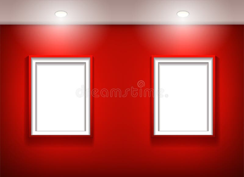 Gallery frames stock vector. Illustration of wall, background - 27236965