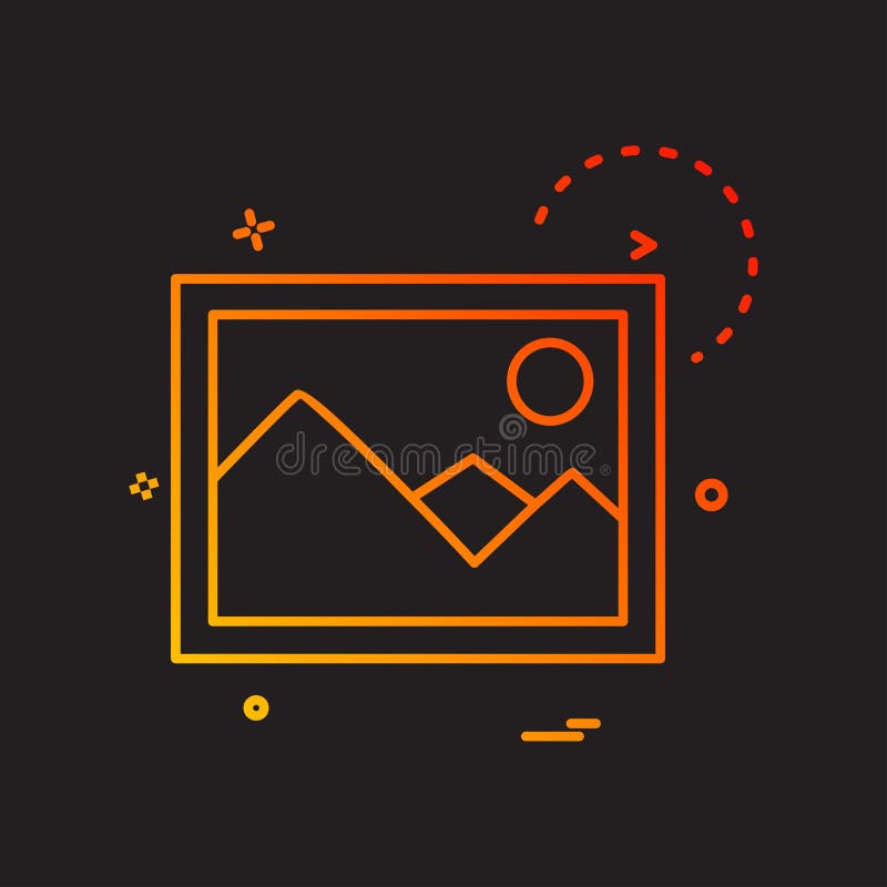 Gallery icon design vector stock vector. Illustration of icon - 132422512