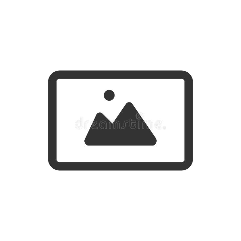 Gallery Icon Isolated on White Background Stock Vector - Illustration ...