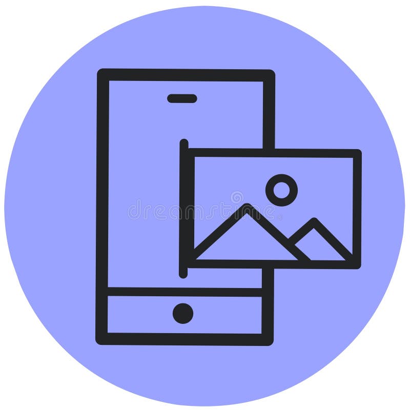 Gallery Icon, Stock Vector Mobile Phone Display Stock Vector ...