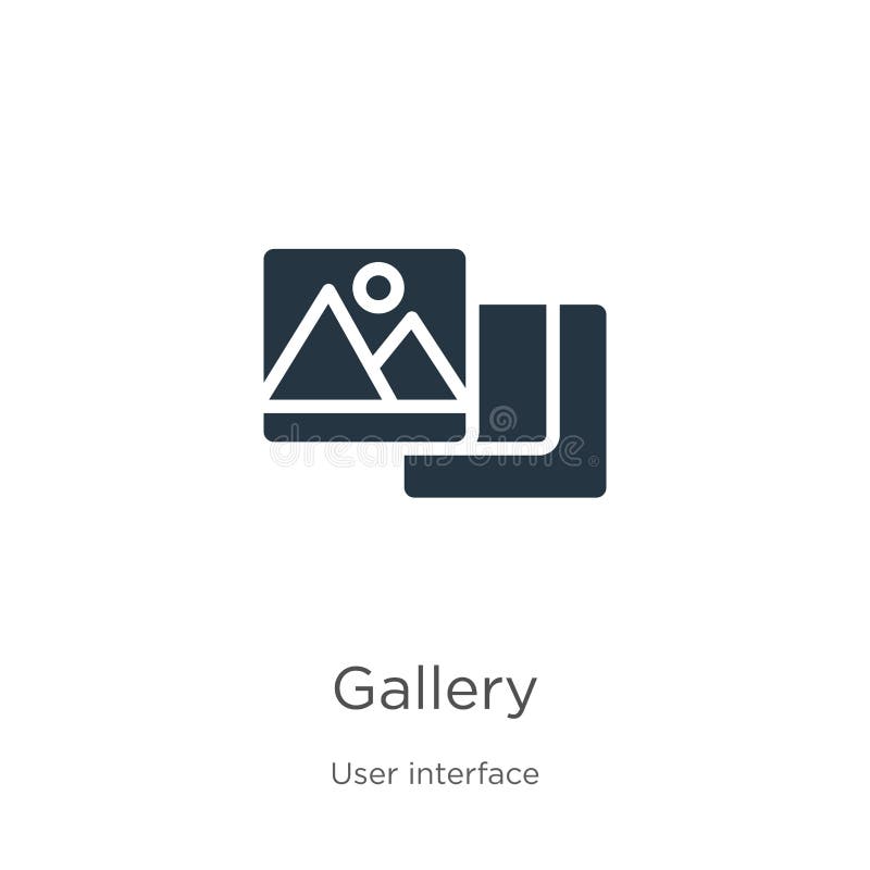 Gallery Icon Vector. Trendy Flat Gallery Icon from User Interface ...
