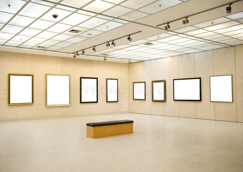 Gallery Interior stock photo. Image of contemporary, luxury - 24021954