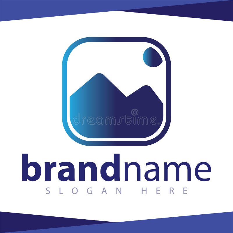 Gallery Logo Icon stock vector. Illustration of background - 159026042